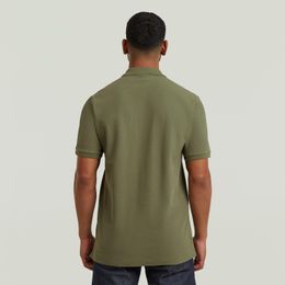 G-Star Raw G-STAR Herren Poloshirt "Dunda Slim Fit"four leaf clover, Gr. S, unifarben, Piqu&eacute;, Obermaterial: 95% Baumwolle, 5% Elasthan, Shirts, Logostickerei