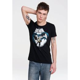 logoshirt Herren T-Shirt "Batman", schwarz, Gr. XL, bedruckt, 100% Baumwolle, Shirts, mit Vintage-Print