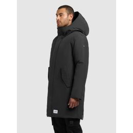 Khujo Herren Wintermantel "Fogg", schwarz, Basic, Gr. M, Obermaterial: 100% Polyester. Innenfutter: 100% Nylon. Wattierung: 100% Polyester, M&auml;ntel,