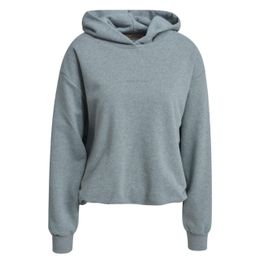 Smith & Soul SMITH & SOUL Damen Kapuzensweatshirtgrau, Gr. M, unifarben, Sweatware, Material: 88% Baumwolle, 12% Polyester, Sweatshirts, mit &uuml;berschnittenen