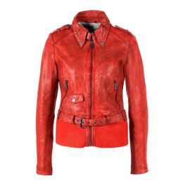 Freaky Nation Damen Lederjacke "Freakish-FN"rot, Gr. S, Oberstoff: 100% Leder. Futter: 100% Baumwolle, Jacken