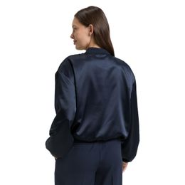 Tom Tailor Damen Blouson "Regular"sky captain blau, Gr. XL, unifarben, Web, Obermaterial: 96% Polyester, 4% Elasthan. Futter: 100% Polyester, Jacken,