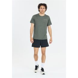 Funktionsshirt Endurance "Abdon", Herren, Gr. S, gr&uuml;n, meliert, 95% Polyester, 5% Elasthan, unifarben, normal, Rundhals, Shirts Funktionsshirt, mit smartem 4-Wege-Stretch