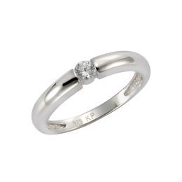 Firetti Damen Fingerring "Schmuck Geschenk Silber 925 Damenring Verlobungsring Solit&auml;r", 58, Silber 925 (Sterlingsilber), 1,9mm, silber, Silber 925