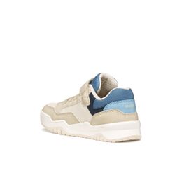 Geox M&auml;dchen Sneaker "J PERTH BOY", Gr. 34beige, Lederimitat, Textil, Schuhe, Halbschuh mit Klettverschluss, Gr&ouml;&szlig;enschablone zum Download