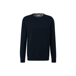 s.Oliver Herren Sweater "Strickpullover Basic Strickpullover 1er Pack", blau, Gr. M, Obermaterial: 100% Baumwolle CO., Sweatshirts