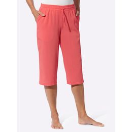 Herren Caprihose, pink, Gr. 56, unifarben, 100% Polyester, Hosen
