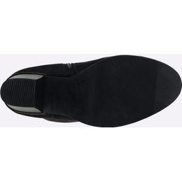 sheego Damen Weitschaftstiefel, Gr. 40schwarz, Lederimitat, Schuhe