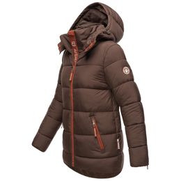 Navahoo Damen Winterjacke "Wattew&ouml;lkchen", braun, Basic, Gr. XS, Obermaterial: 100% Polyester. Futter: 100% Polyester. &Auml;rmelfutter: 100% Polyester.