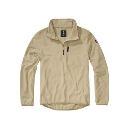 Brandit Herren Troyer "Brandit Herren Fleece Troyer"camel, Gr. XXL, unifarben, 80% Elastodien, 20% Polyester, Pullover