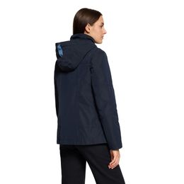 Gil Bret Damen Outdoorjacke, blau, Gr. 48, unifarben, Web, Obermaterial: 100% Polyester, Jacken, mit Kapuze