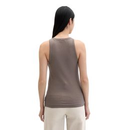 Marc O'Polo MARC O'POLO Damen T-Shirt "mit TENCEL Modal", braun, Gr. XL, unifarben, Obermaterial: 58% Baumwolle, 38% Modal, 4% Elasthan, Shirts