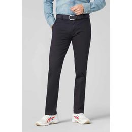 MEYER Herren Chinos "Roma", blau, Gr. 42, unifarben, 97% Baumwolle, 3% Elasthan, Hosen, mit Stretch-Dehnbund aus weicher Baumwollmischung