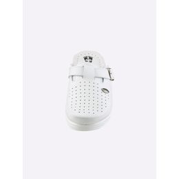 Casual Looks Damen Clog, Gr. 41wei&szlig;, Lederimitat, Schuhe