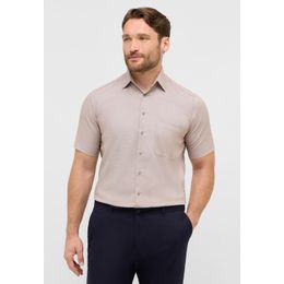 Eterna Herren Kurzarmhemd "COMFORT FIT", braun, Gr. 44, 100% Baumwolle, Hemden, NON IRON (b&uuml;gelfrei)