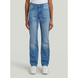 G-Star Raw G-STAR Damen 5-Pocket-Jeans "Iggie Straight Jeans"medium aged, Gr. 33, Obermaterial: 96% Baumwolle, 3% Elastomultiester, 1% Elasthan, Jeans