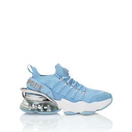 Plein Sport Damen Sneaker "Tiger", Gr. 37, blau, Schuhe