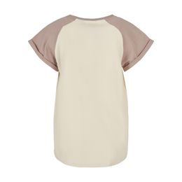 Urban Classics M&auml;dchen T-Shirt "Urban Classics Damen Girls Contrast Raglan Tee"sandwei&szlig;, duskrose, Gr. 122, mehrfarbig, 100% Baumwolle, Shirts