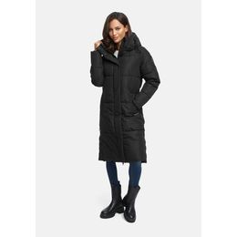 Winterjacke Marikoo "Michikoo", Damen, Gr. M, schwarz, Obermaterial: 100% Polyester; Futter: 100% Polyester; Wattierung: 100% Polyester; &Auml;rmelfutter: 100% Polyester, Jacken Winterjacke, Extra langer Schnitt mit seitlichen Bel&uuml;ftungs&ouml;ffnungen