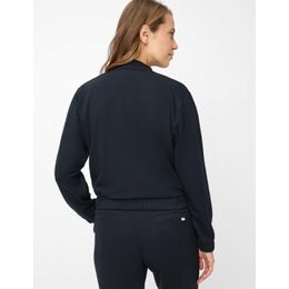 Brax Damen Funktions-Kapuzensweatjacke "Style BECKY L"navy, Gr. 44, 70% Viskose, 25% Polyester, 5% Elasthan, Sweatjacken