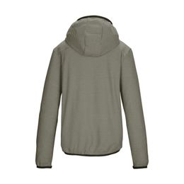 Killtec Jungen Fleecejacke "KOW 246 BYS FLC JCKT", grau, Gr. 152, Obermaterial: 100% Polyester, Jacken, Gestreifte Kinder Fleecejacke mit Kapuze,