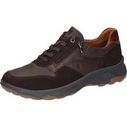 Waldl&auml;ufer WALDL&Auml;UFER Herren Sneaker "H-MAX", Gr. 7,5, braun, Nappaleder, Nubukleder, Schuhe, Bequemschuh, Halbschuh, Schn&uuml;rschuh in Komfortweite H = sehr weit