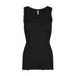 soyaconcept Damen Funktionstop "Soya Concept Top SC_SARONA"9999 schwarz, Gr. XL, Obermaterial: 55% Seide, 45% Baumwolle, Tops