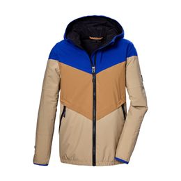Killtec Jungen Funktionsjacke "KOS 93 BYS JCKT", beige, Gr. 140, Obermaterial: 100% Polyester;Futter: 100% Polyester, Jacken, Wind- u wasserdichte