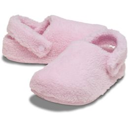 Crocs Damen Clog "Classic Cozzzy Slipper", Gr. 38rosa, Croslite , Textil, Schuhe, Hausschuh, mit kleiner Plateausohle