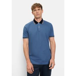 OLYMP Herren Poloshirt "OLYMP Casual Wirk, Regular Fit", blau, Gr. XL, 100% Baumwolle, Shirts