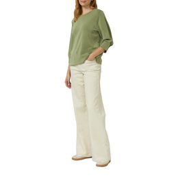 s.Oliver Damen Sweatshirt, gr&uuml;n, Gr. 42, unifarben, Sweatware, Obermaterial: 47% Modal, 41% Polyester, 12% Elasthan, Sweatshirts, 3/3-Arm mit Stretch
