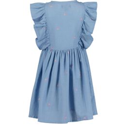 Blue Seven M&auml;dchen Sommerkleid "Kleid"5100, mittelblau, Gr. 110, 100% Baumwolle, Kleider