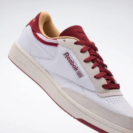 Reebok CLASSIC Herren Sneaker "CLUB C 85", Gr. 42, rot, Leder, Synthetik, Schuhe