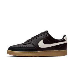 Nike Sportswear Herren Sneaker "COURT VISION LO", Gr. 41, schwarz, Synthetik, Textil, Schuhe, Design auf den Spuren des Air Force 1