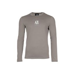 Armani Exchange Herren Longsleeve "Longsleeve T-SHIRT 1er Pack", beige, Gr. XL, Obermaterial: 100% Baumwolle CO., Shirts