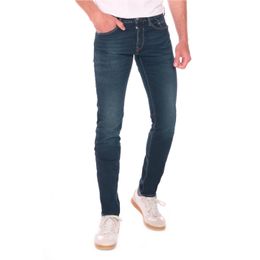 Herren Slim-fit-Jeans "700/11", blau, Gr. 36, Le Temps Des Cerises, unifarben, 100% Baumwolle, Jeans, mit modischem Slim Fit-Schnitt