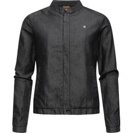 Ragwear Damen Kurzjacke "Malawi Denim", schwarz, Gr. XXL, Obermaterial: 60% Baumwolle, 40% Viskose. Innenfutter: 100% Polyester, Jacken, Leichte