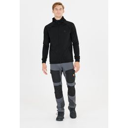 WHISTLER Herren Fleecejacke "Tracker", schwarz, Gr. S, unifarben, 95% Polyester, 5% Elasthan, Jacken, mit Powerstretch und praktischer Kapuze
