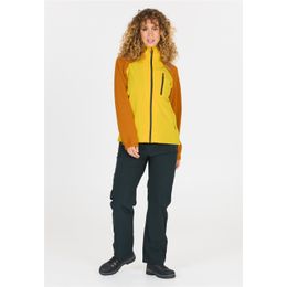 WEATHER REPORT Damen Outdoorjacke "CAMELIA W-PRO15000", gelb, Gr. 46, bedruckt, mehrfarbig, 94% Polyester, 6% Elasthan, Jacken, mit wasserdichter