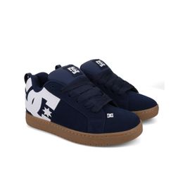 DC Shoes Damen Sneaker "Court Graffik", Gr. 14, blau, 57.05% Leder, 28.2% Synthetikmaterial, 13.87% Polyester, 0.88% Textil, Schuhe