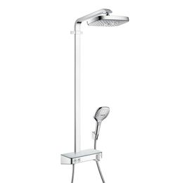 Hansgrohe Raindance Select E Aufputz-Duschsystem mit Thermostat, 27126000,