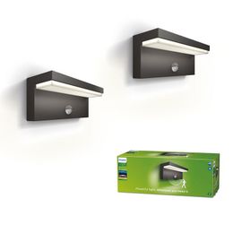 Philips Bustan Wandleuchte, 2er Set, LED, 8721103038135,