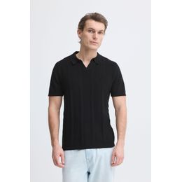 Poloshirt Blend "BHBaron", Damen, Gr. S, schwarz beauty, Feinstrick, 100% Baumwolle, Strukturmuster, normal normal, ohne Ausschnitt, Rippb&uuml;ndchen, Shirts, Stilvolles T-Shirt mit Kragen und strukturiertem Rippmuster
