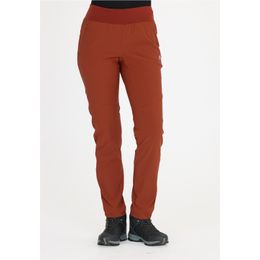 WHISTLER Damen Softshellhose "Vera", braun, Gr. 40, unifarben, 92% Polyamid, 8% Elasthan, Hosen, aus strapazierf&auml;higem Material