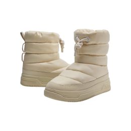 Stiefel Karl Kani "Karl Kani Damen KKFWW000355 KK Pillow Boot", Damen, Gr. 38,5, beige, unifarben, Schuhe Stiefel