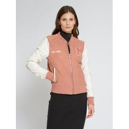 Mustang Damen Blouson "31022104", rosa, Gr. L, Obermaterial: 100% Lammleder; Futter: 90% Baumwolle, 10% Polyester; &Auml;rmelfutter: 100% Polyester;