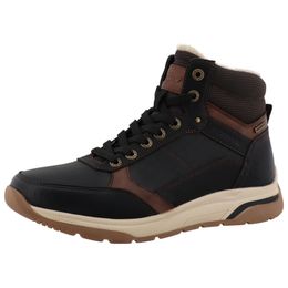 Romika Herren Winterboots, Gr. 41, schwarz, Lederimitat, Schuhe, Schn&uuml;rboots, Winterschuh mit Rei&szlig;verschluss