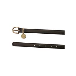 JOOP! JOOP Damen Lederg&uuml;rtel, braun, Gr. 80, Rindsleder, G&uuml;rtel, mit Dornschlie&szlig;e und Logo-Anh&auml;nger, Breite 2cm