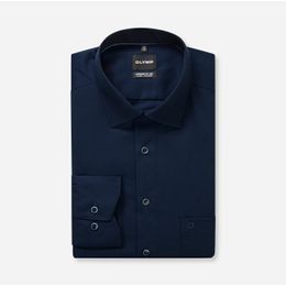 OLYMP Herren Langarmhemd "Luxor Big & Tall", blau, Gr. 50, Obermaterial: 100% Baumwolle, Hemden, Businesshemd, Gro&szlig;e Gr&ouml;&szlig;en, comfort fit,