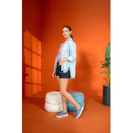 Remonte Damen Sneaker, Gr. 37, blau, Leder, unifarben, Basic, Schuhe, Freizeitschuh, Halbschuh mit seitlichem Rei&szlig;verschluss und TEX-Membran